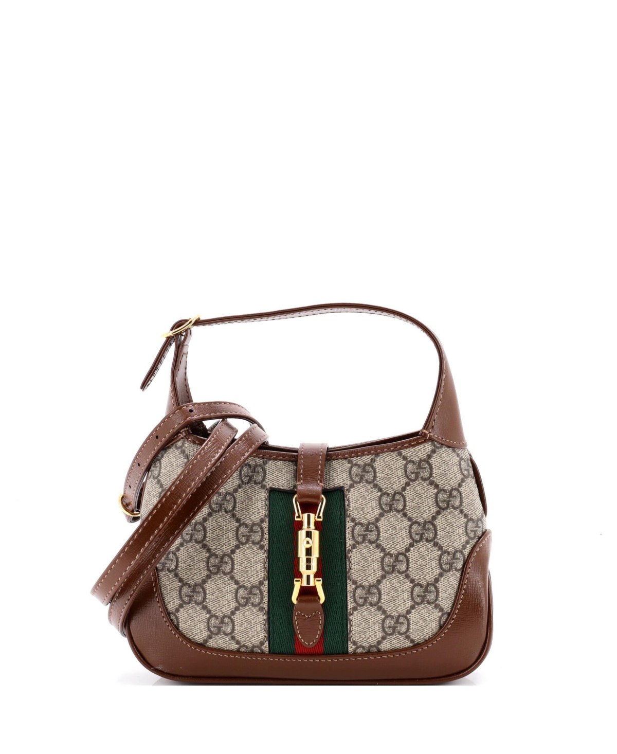 Click here for Pre-Owned Gucci Mini Jackie 1961 Hobo Gg Coated Ca... prices