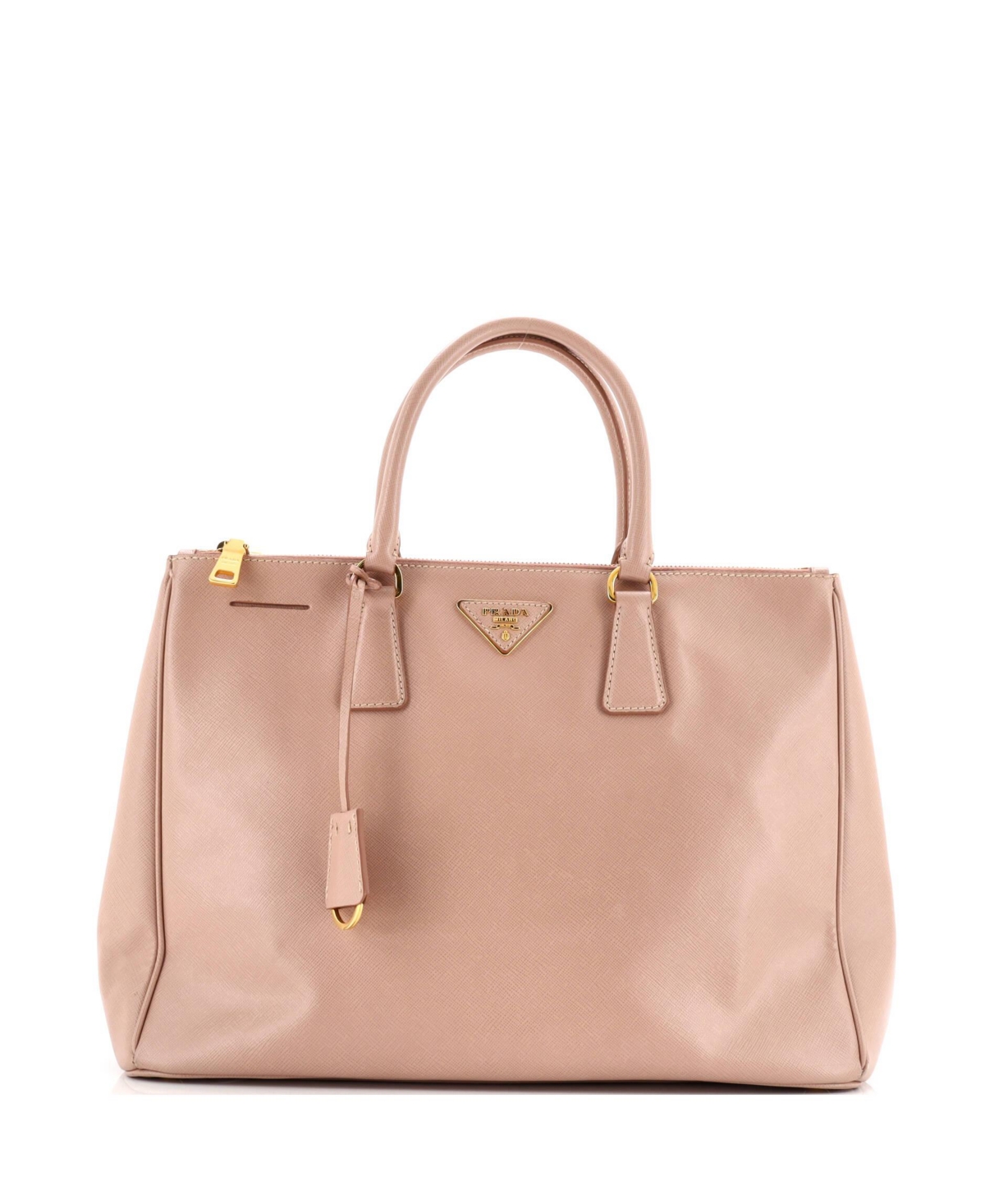 Click here for Pre-Owned Prada Medium Double Zip Lux Tote Saffian... prices