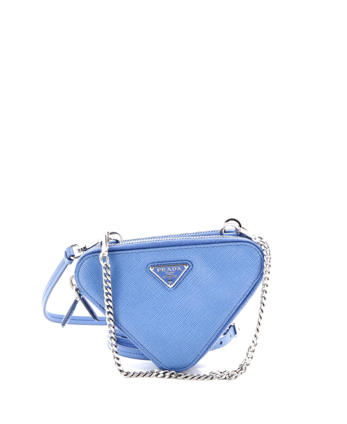 Click here for Pre-Owned Prada Mini Triangle Double Zip Pouch Bag... prices