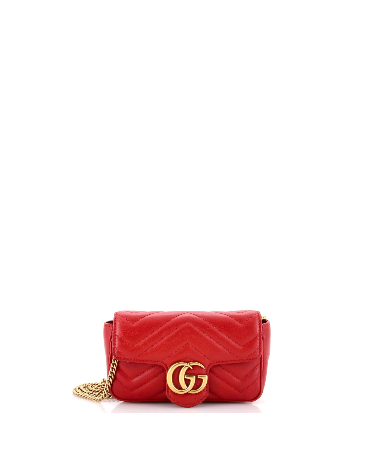 Click here for Pre-Owned Gucci Super Mini Gg Marmont Flap Bag Mat... prices