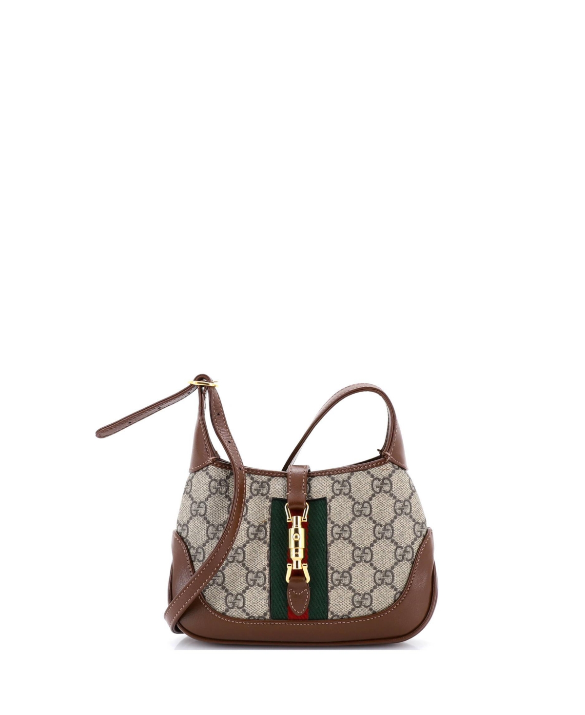 Click here for Pre-Owned Gucci Mini Jackie 1961 Hobo Gg Coated Ca... prices
