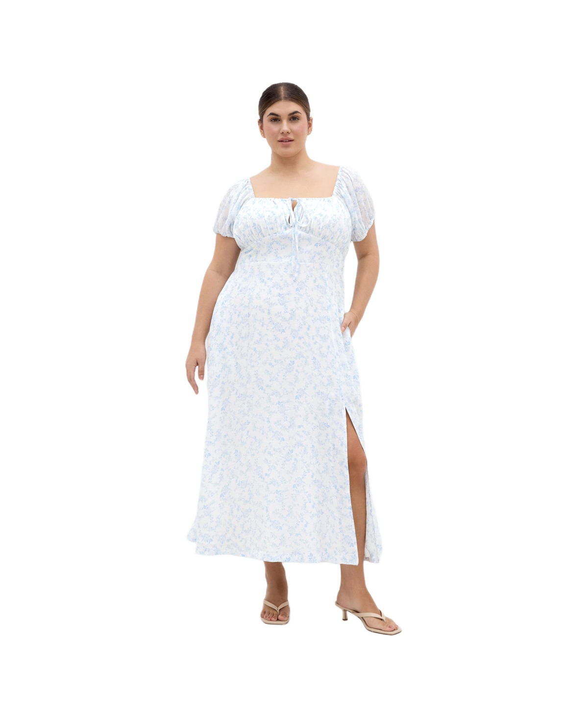 Click here for City Chic Womens Plus Size Serina Print Maxi Dress... prices