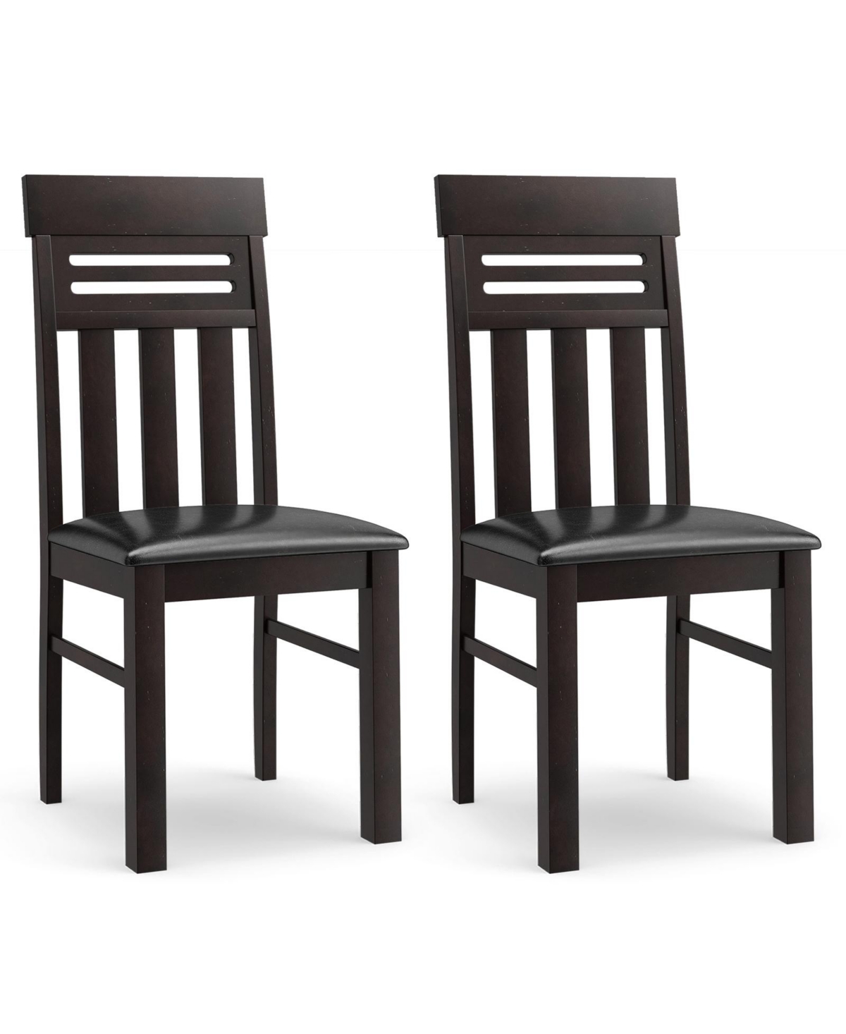 Click here for Gymax Dining Chairs Set of 2 Pu Leather Farmhouse... prices