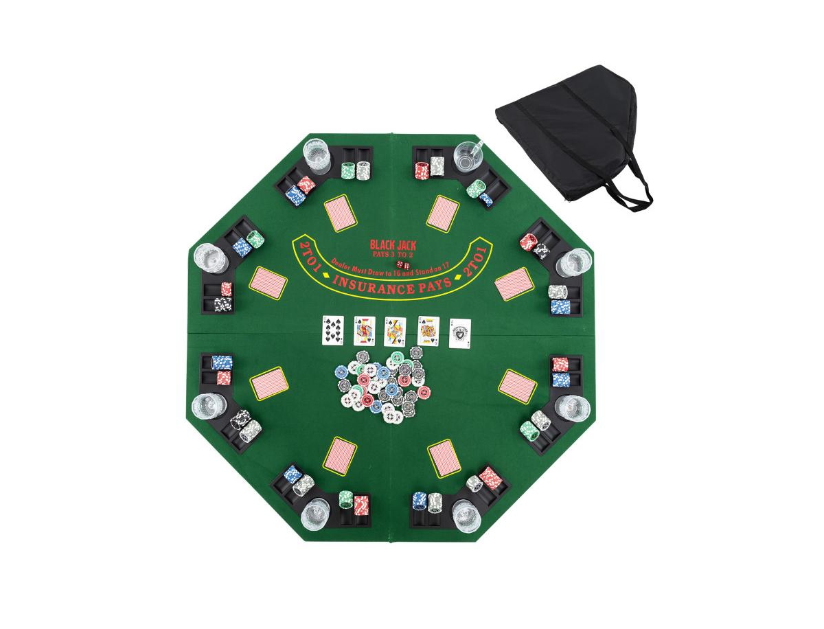 Click here for Hongge 48 Inch 8-Player Foldable Poker Table Top w... prices