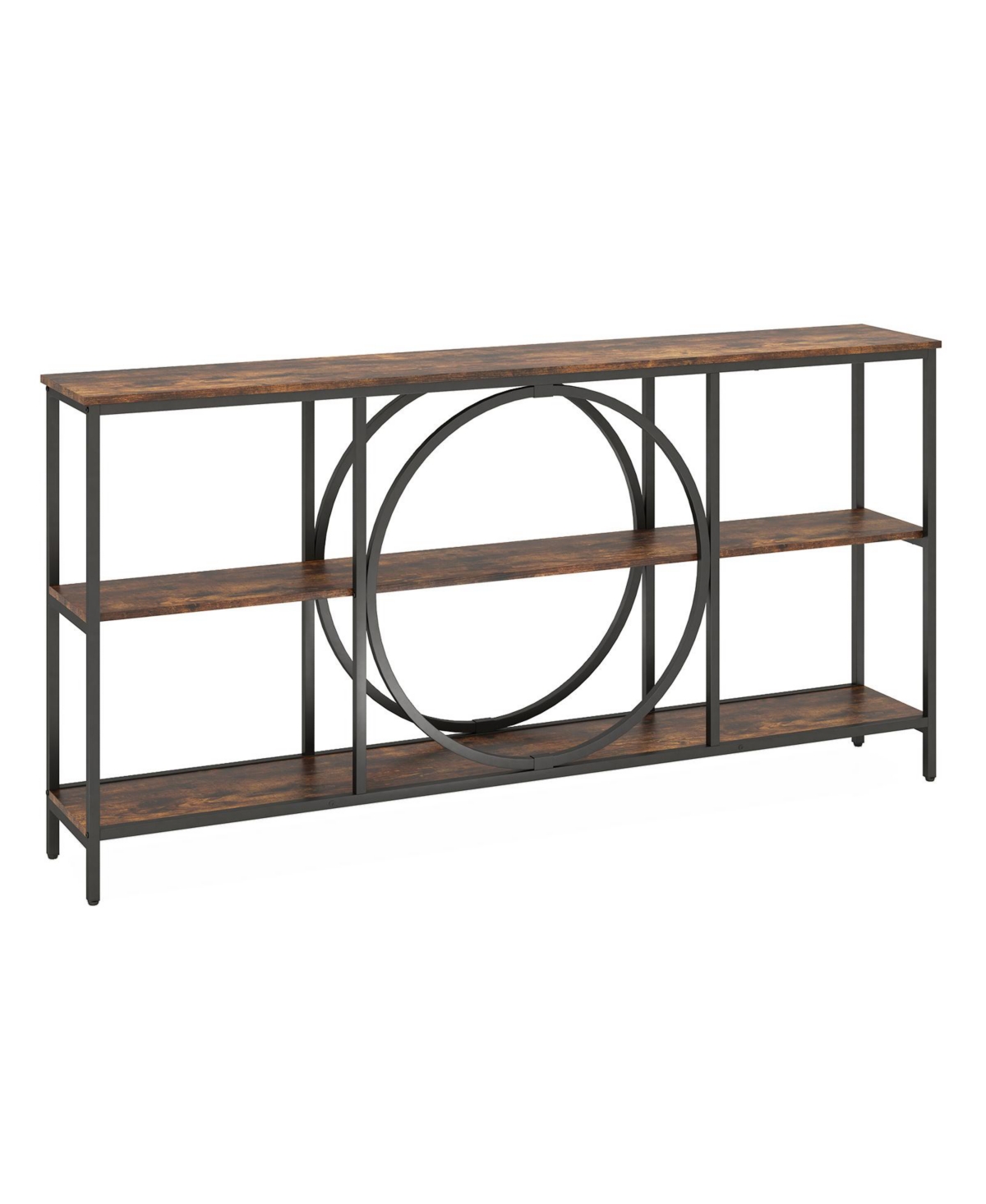 Click here for Sugift Three Tier Console Table with Faux Marble T... prices