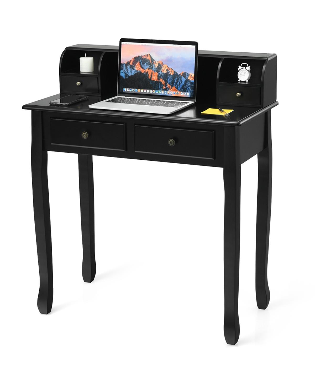 Click here for Sugift Writing Desk Vanity Computer Desk with Two... prices