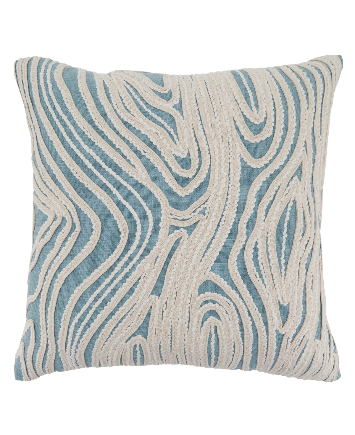 Click here for Saro Lifestyle Embroidered Wave Decorative Pillow... prices