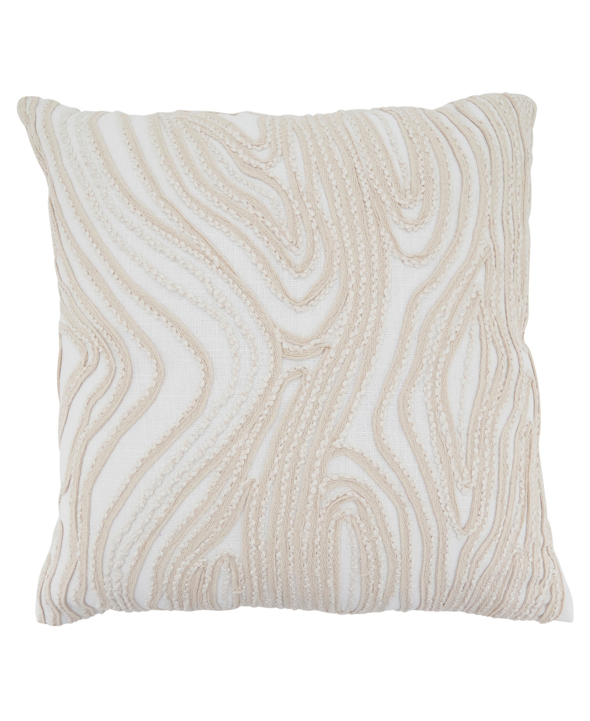 Click here for Saro Lifestyle Embroidered Wave Decorative Pillow... prices