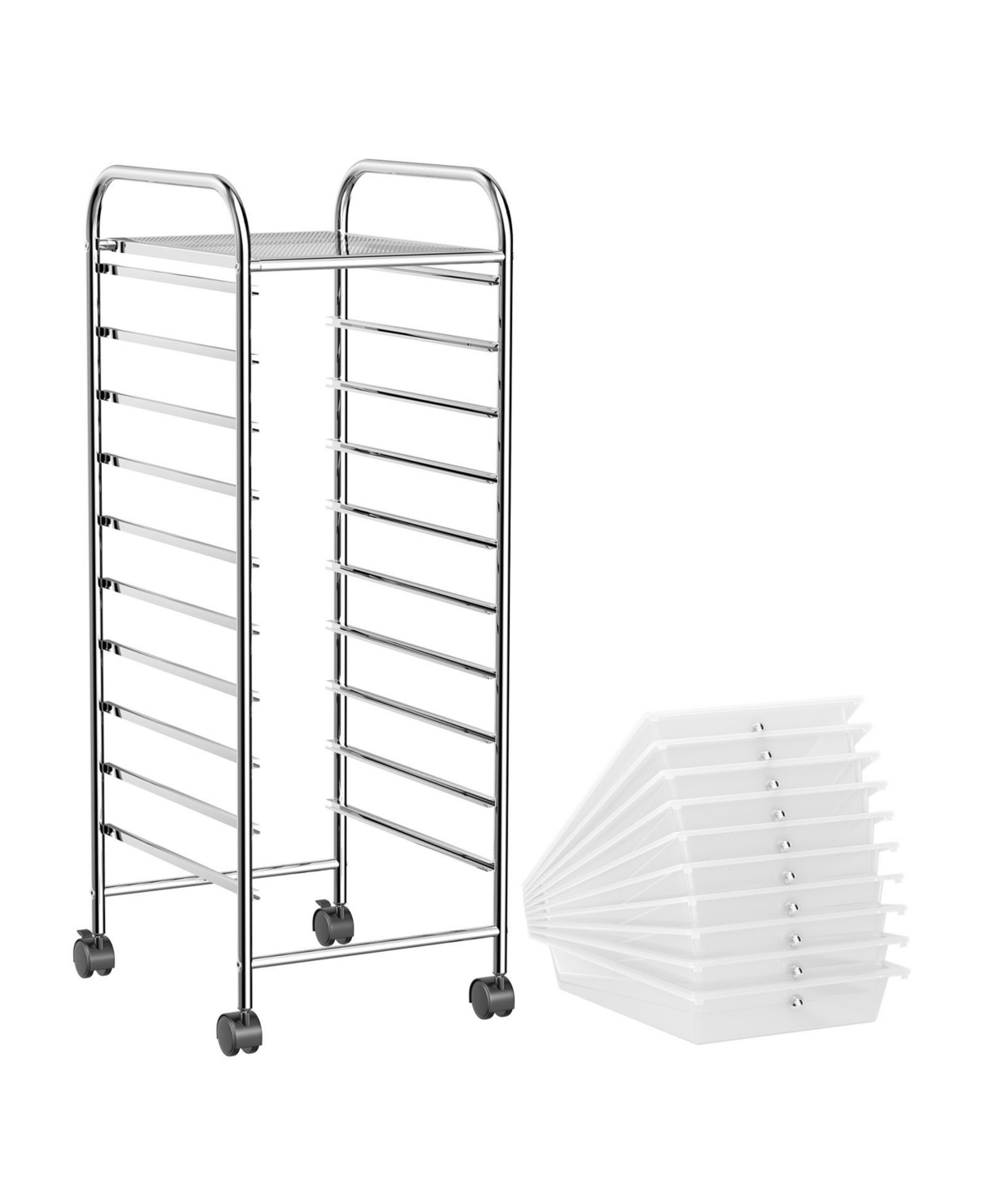 Click here for Sugift Ten Drawer Rolling Storage Cart Organizer w... prices