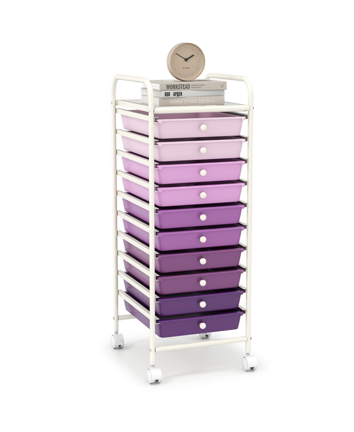 Click here for Sugift Ten Drawer Rolling Storage Cart Organizer w... prices