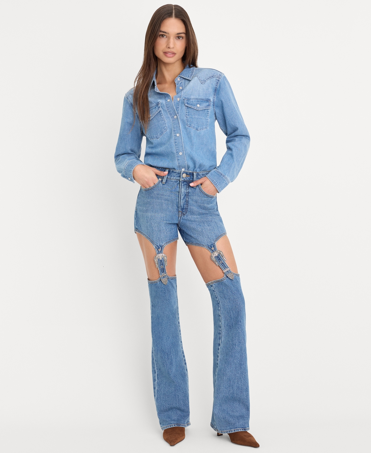 Click here for Good American Womens High-Rise Bootcut Jeans - Ind... prices