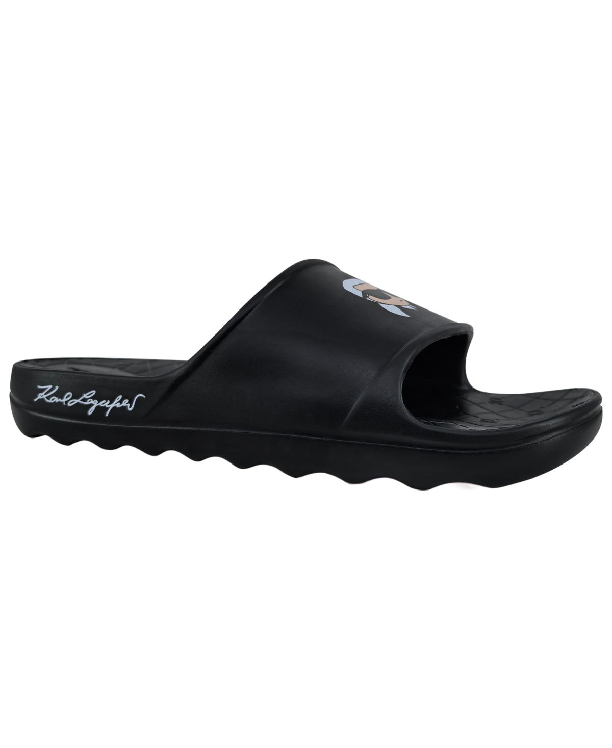 Click here for Karl Lagerfeld Mens Slip-On Slides - Black prices