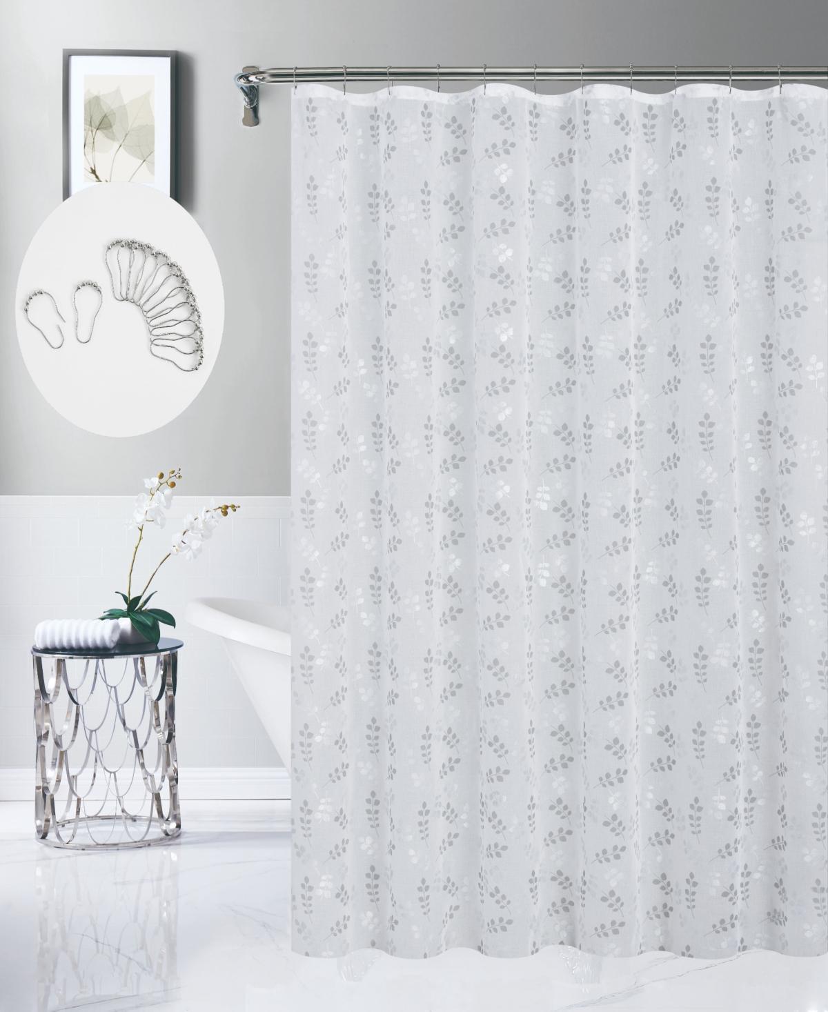 Click here for Dainty Home Clarissa 13-Pc. Shower Curtain Set - S... prices