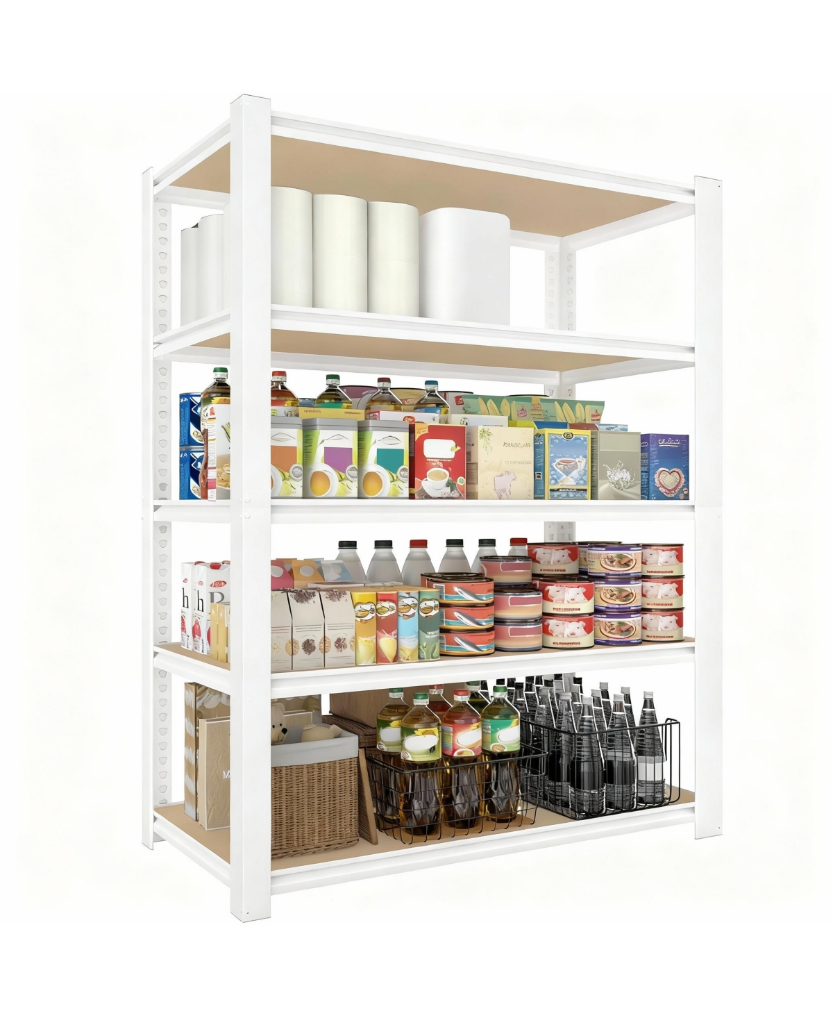 Click here for Yigii Adjustable 5-Tier Metal Connector Shelving -... prices