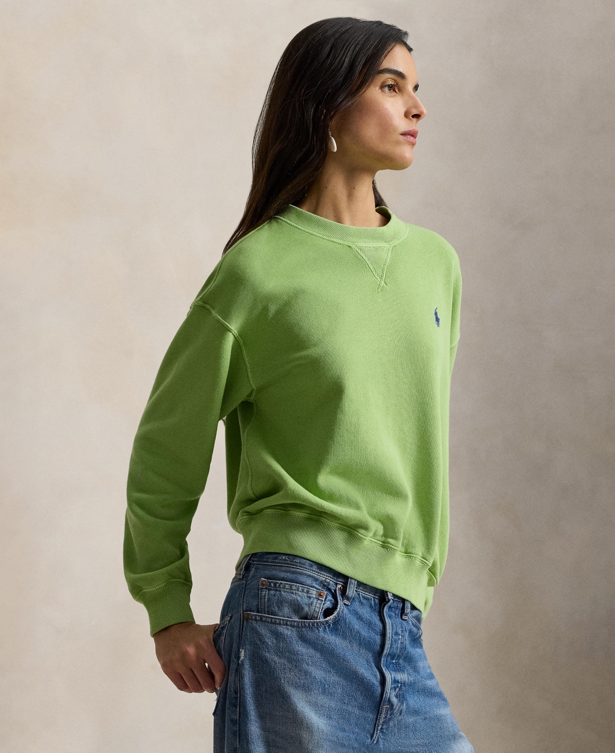 Click here for Polo Ralph Lauren Womens Lightweight Fleece Crew N... prices