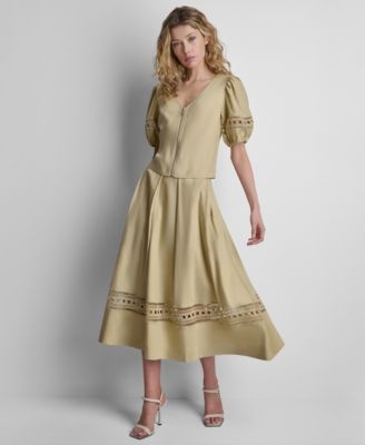 Click here for Dkny Womens Linen Lace Blouse Skirt prices