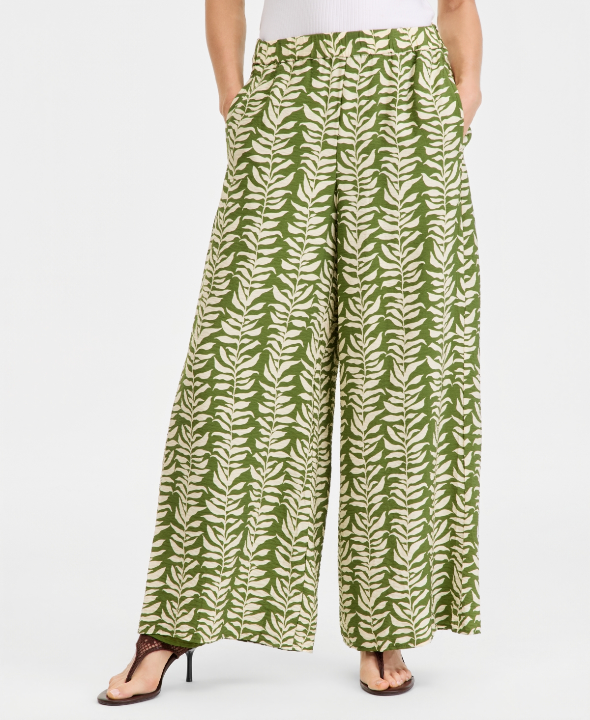 Click here for I.n.c. International Concepts Womens Printed Wide-... prices