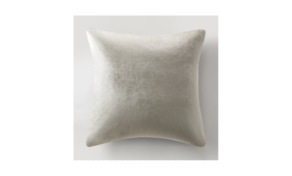 Click here for Z Gallerie Glisten Velvet Pillow 22 - Silver prices