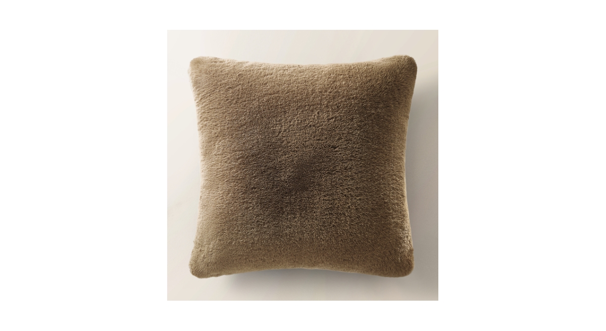 Click here for Z Gallerie Shay Faux Fur Pillow 22 - Mocha prices