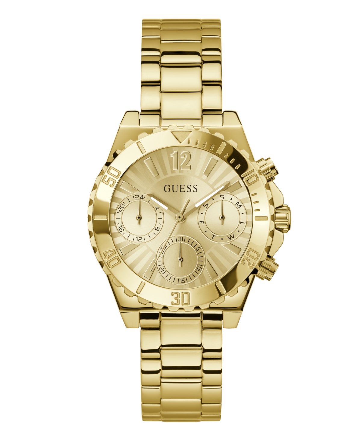 Click here for Guess Womens Gold-Tone Multi-Function Watch  38mm... prices