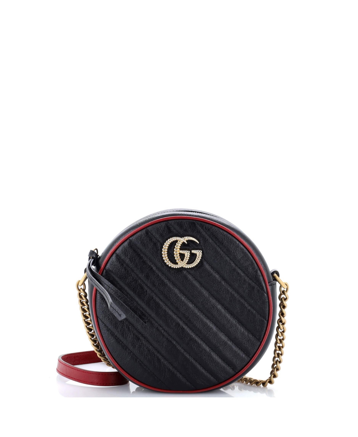 Click here for Pre-Owned Gucci Mini Gg Marmont Round Shoulder Bag... prices