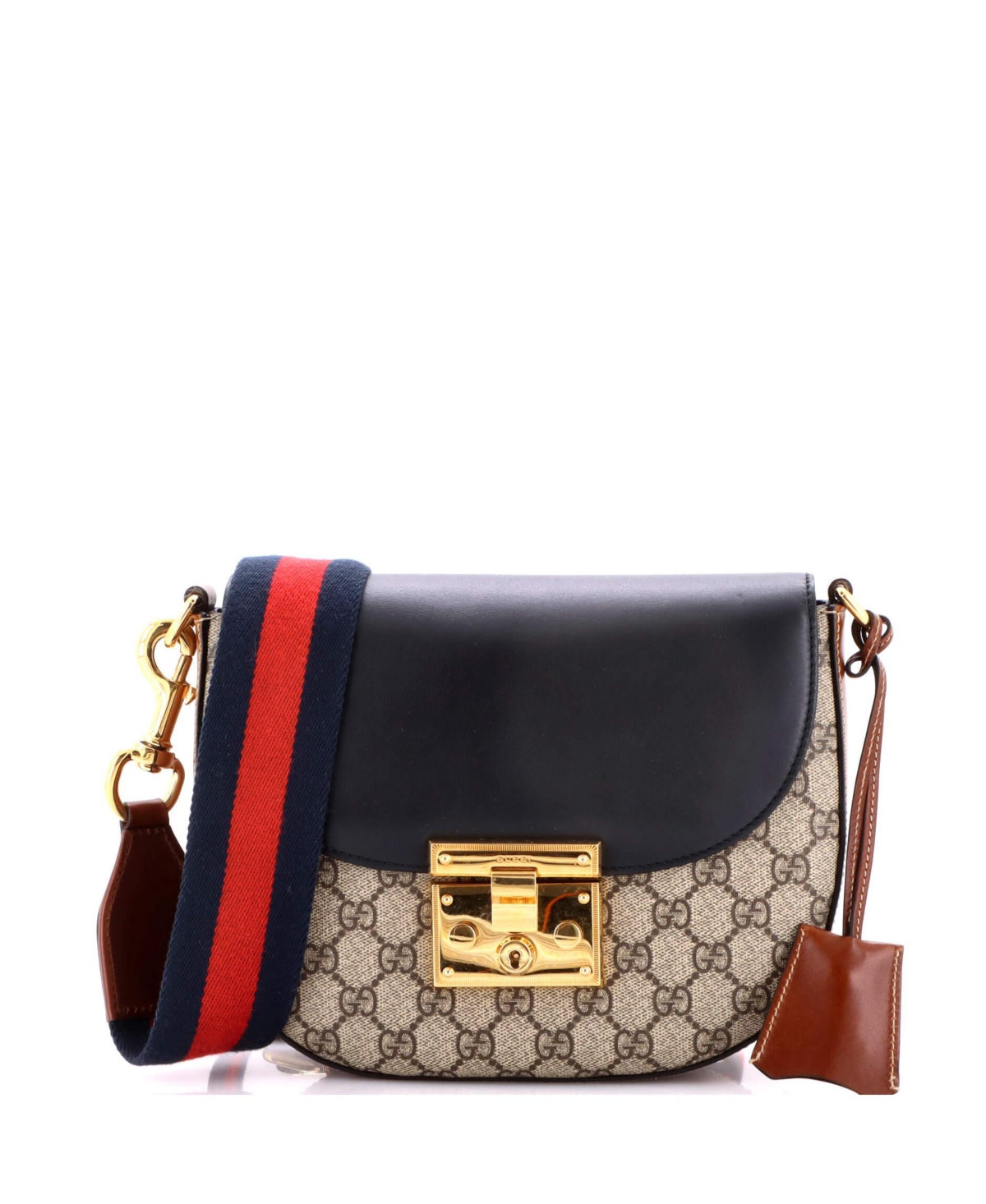 Click here for Pre-Owned Gucci Medium Padlock Saddle Shoulder Bag... prices