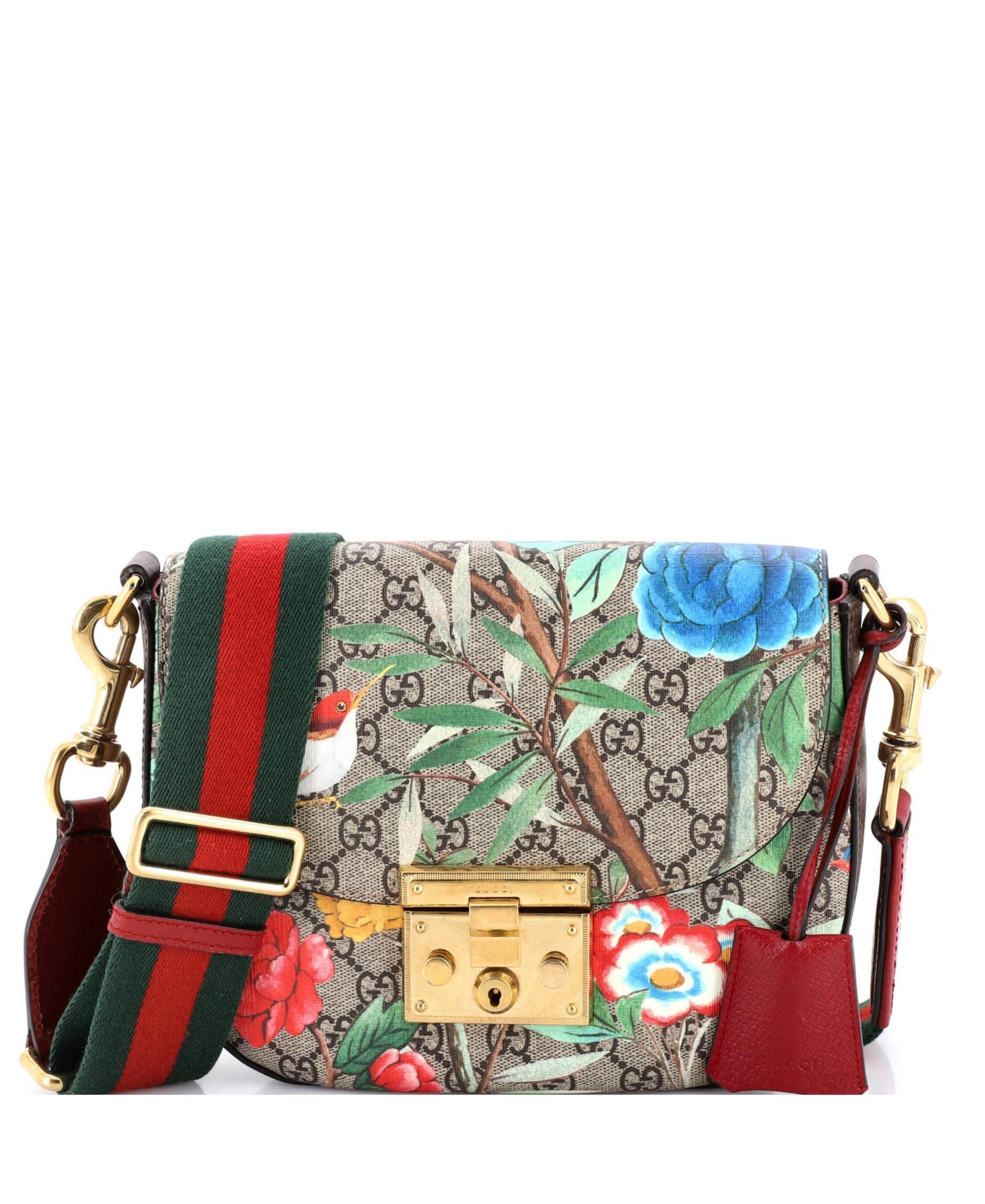Click here for Pre-Owned Gucci Medium Padlock Saddle Shoulder Bag... prices