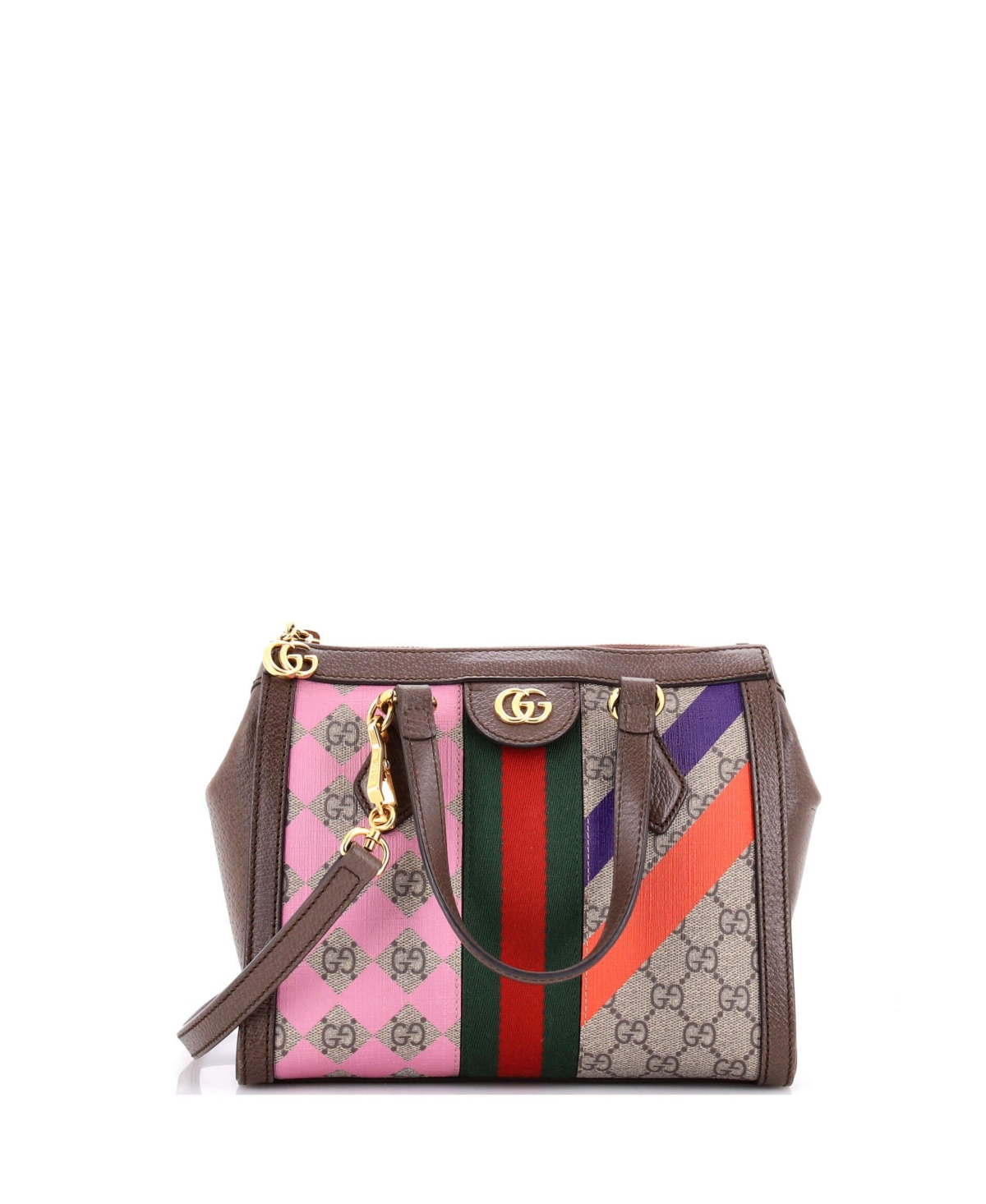 Click here for Pre-Owned Gucci Small Ophidia Top Handle Tote Geom... prices