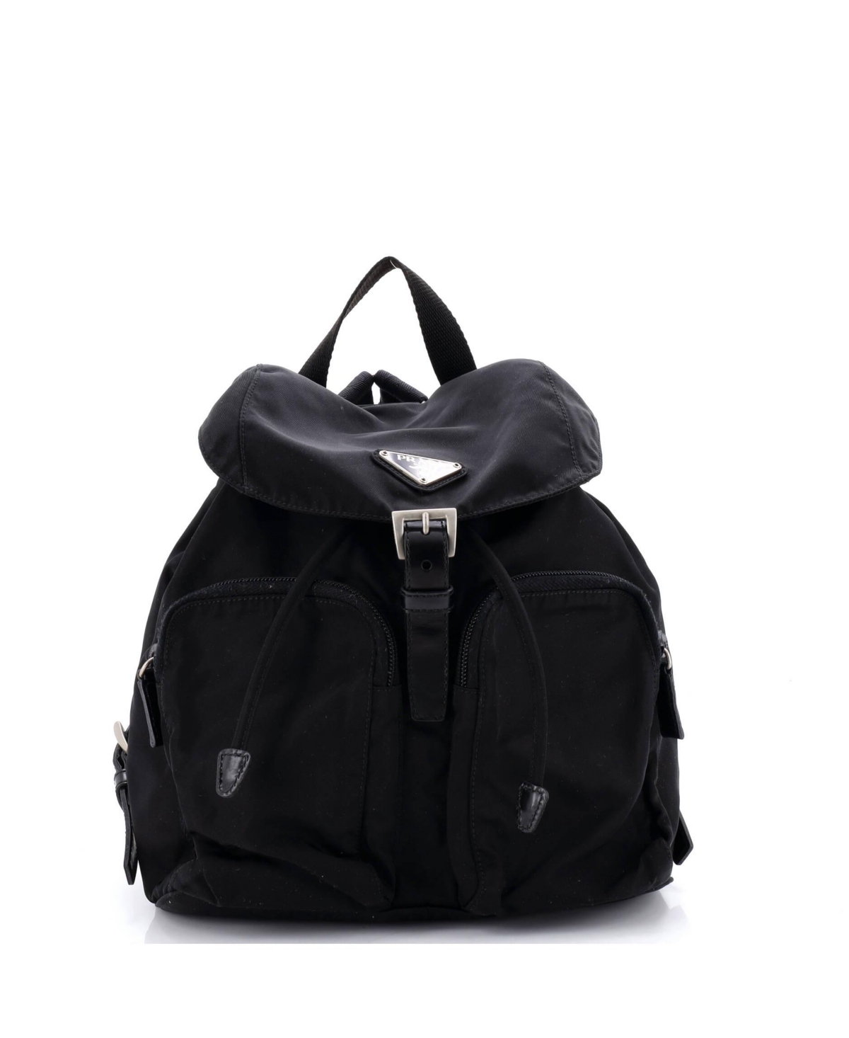 Click here for Pre-Owned Prada Small Double Front Pocket Backpack... prices