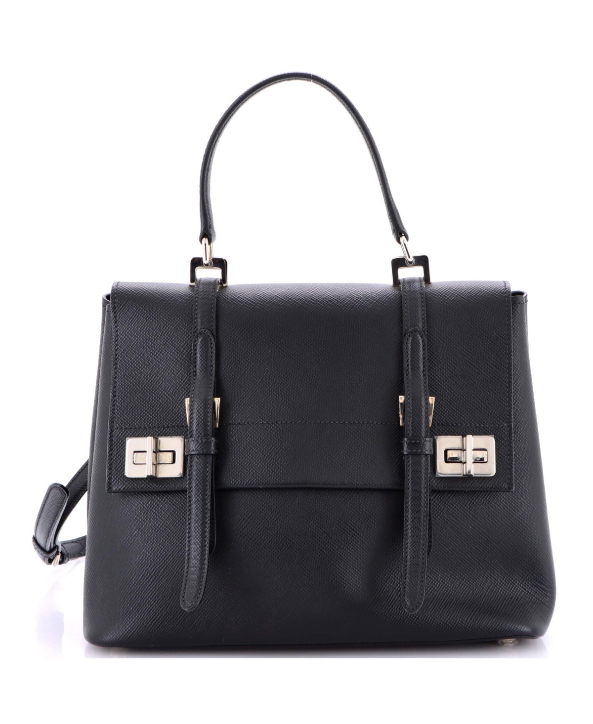 Click here for Pre-Owned Prada Medium Half Flap Double Turn Lock... prices