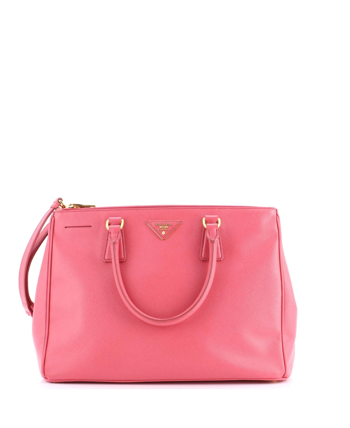 Click here for Pre-Owned Prada Medium Double Zip Lux Tote Saffian... prices