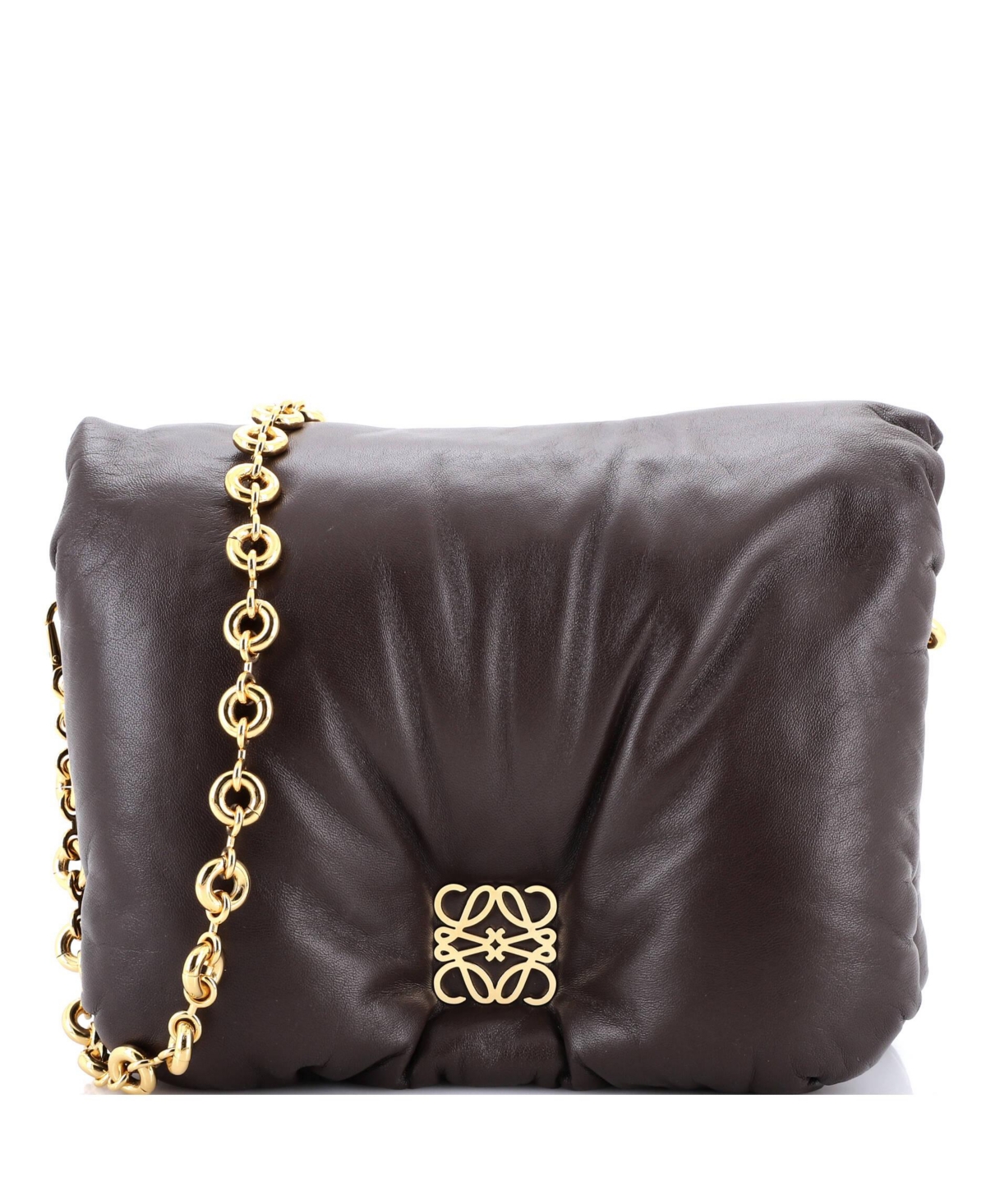 Click here for Pre-Owned Loewe Medium Goya Puffer Bag Leather - B... prices