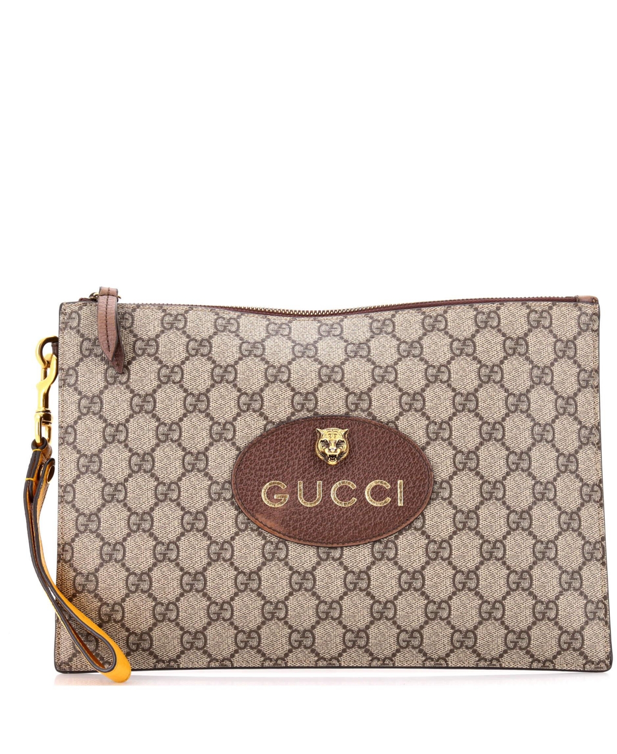 Click here for Pre-Owned Gucci Neo Vintage Wristlet Pouch Gg Coat... prices