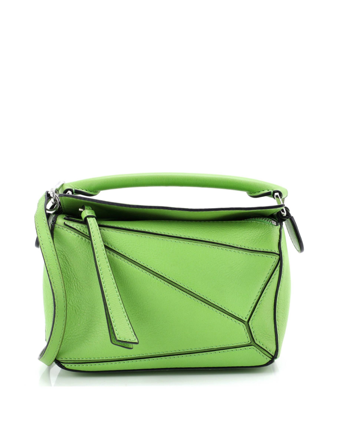 Click here for Pre-Owned Loewe Mini Puzzle Bag Leather - Green prices