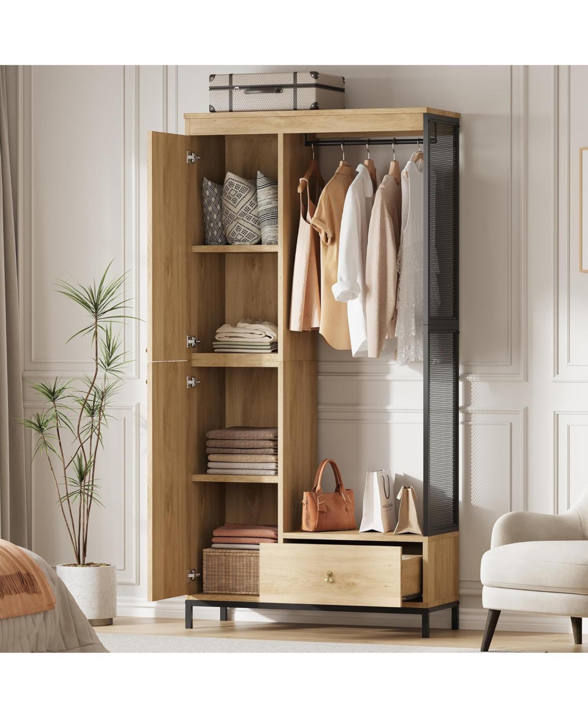 Click here for gaomon 78.9" Armoire Wardrobe Closet with She... prices