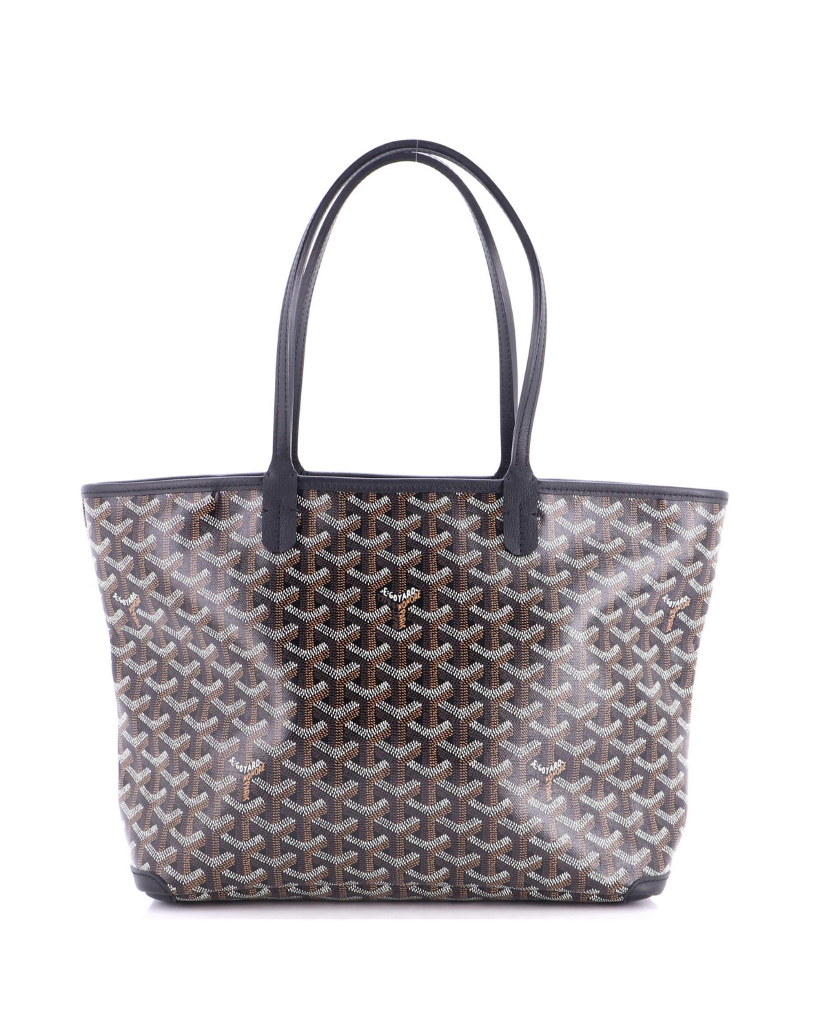 Click here for Pre-Owned Goyard Pm Artois Tote Coated Canvas - Bl... prices