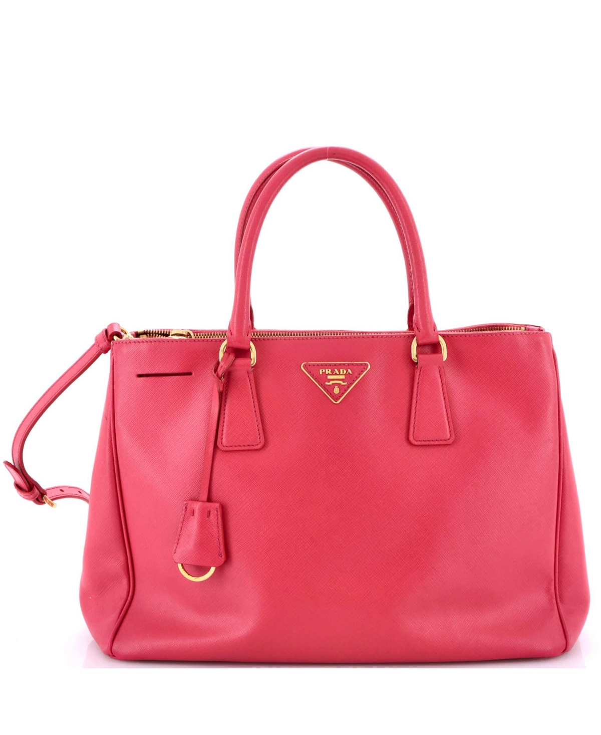 Click here for Pre-Owned Prada Medium Double Zip Lux Tote Saffian... prices