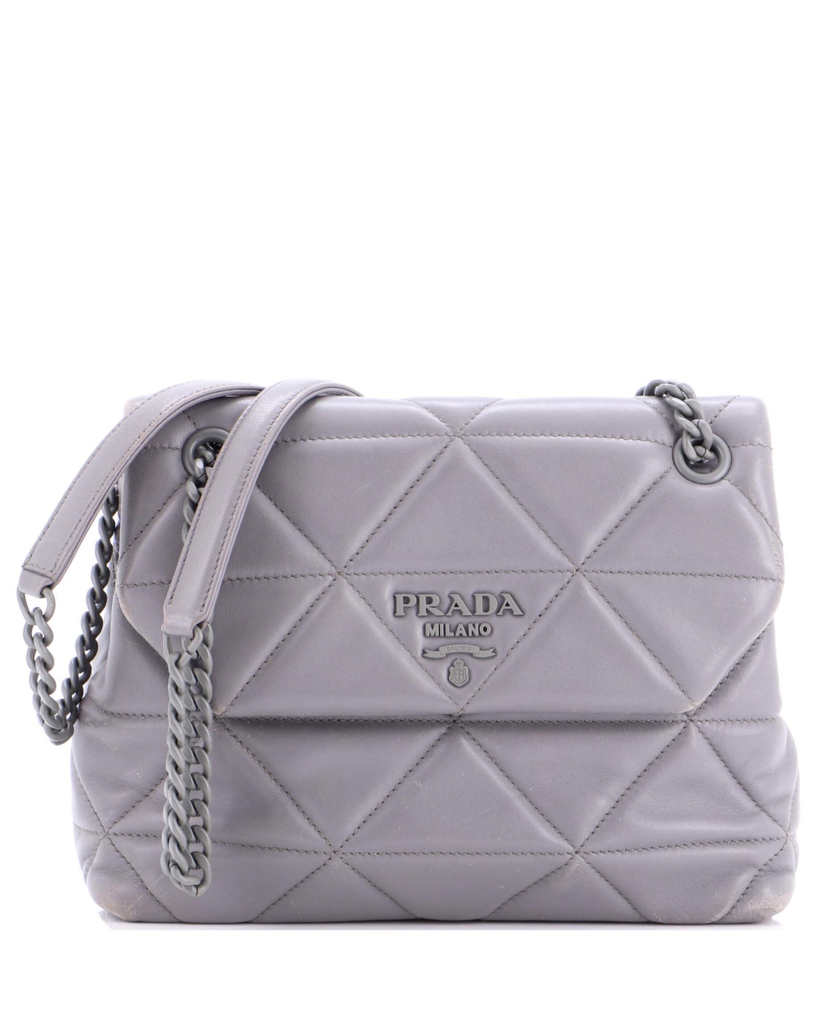 Click here for Pre-Owned Prada Large Spectrum Flap Bag Quilted Na... prices