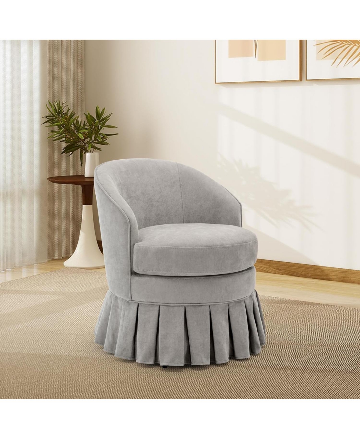 Click here for gaomon Vanity Stool Upholstered Tall Back Arm Chai... prices