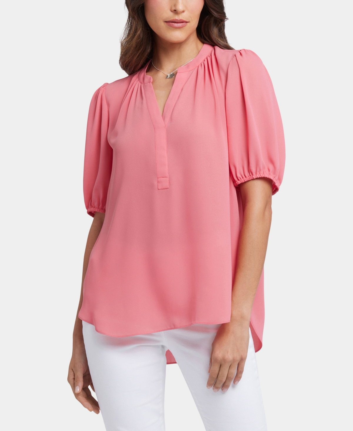 Click here for Nydj Womens Short Puff Sleeved Popover Top - Spice... prices
