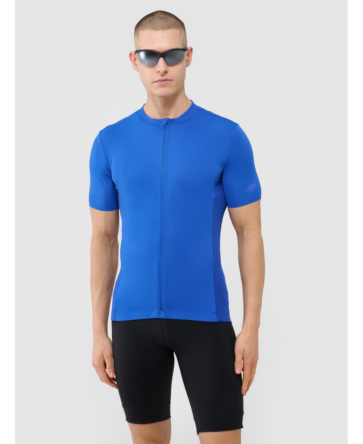 Click here for 4F Mens Zip-Up Cycling Shirt - Blue prices