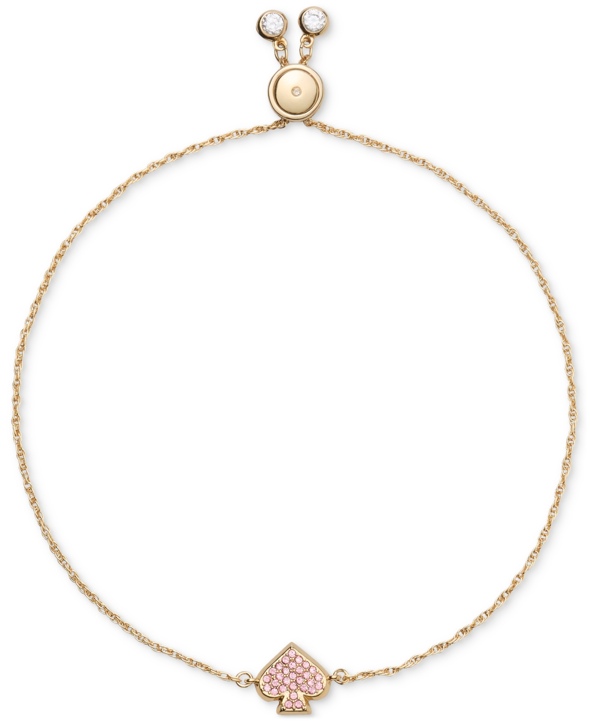 Click here for kate spade new york Gold Plated Pave Slider Bracel... prices