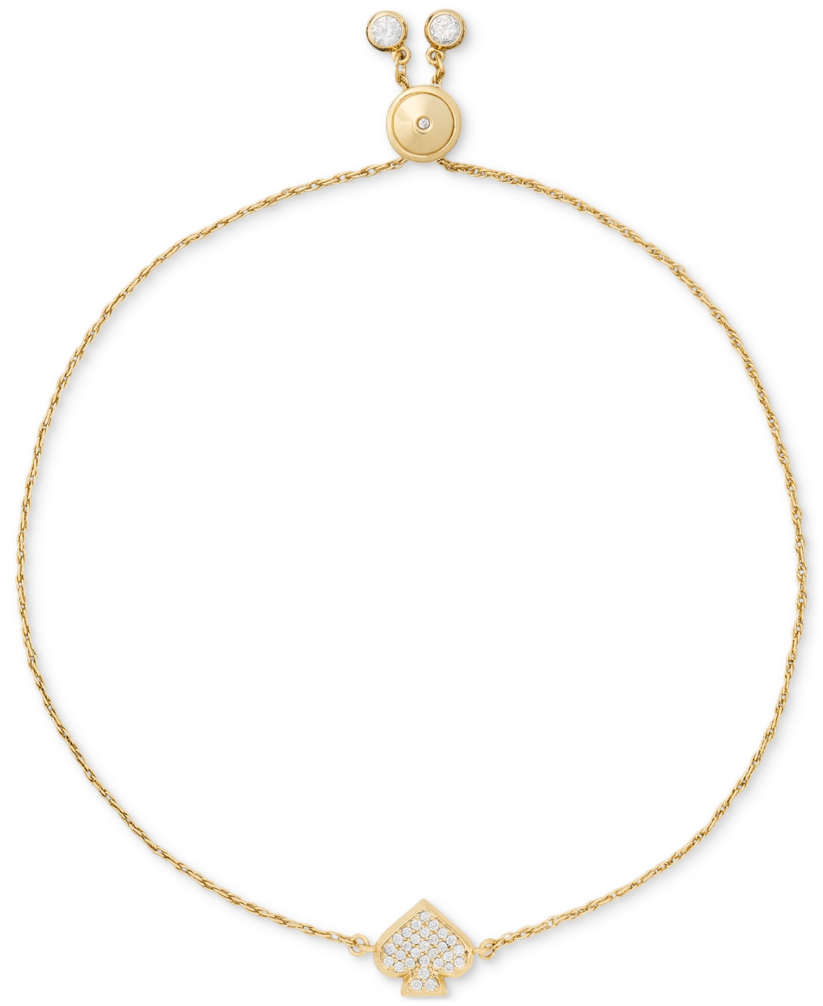 Click here for kate spade new york Gold Plated Pave Slider Bracel... prices