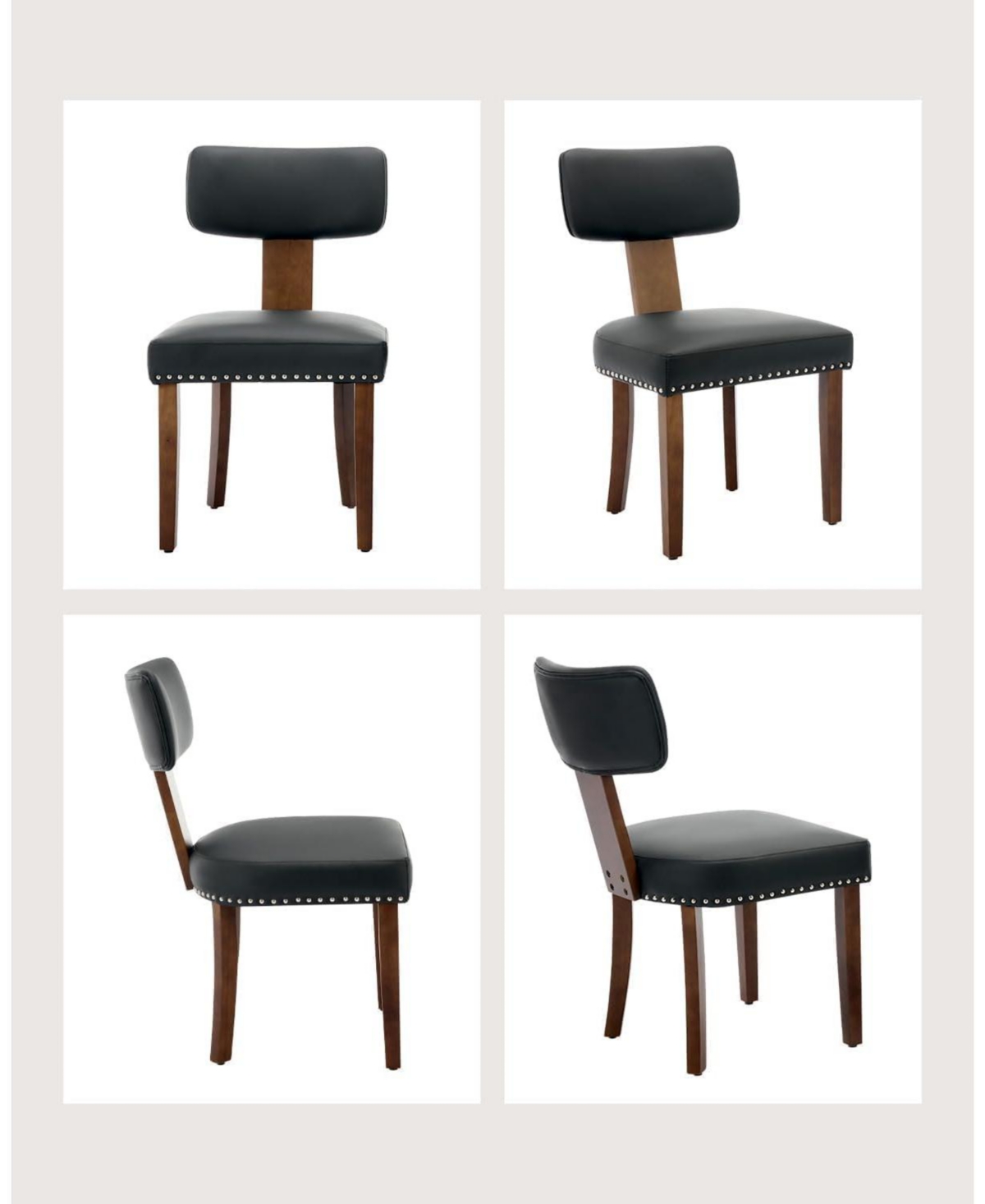 Click here for gaomon Leather Dining Chairs Set of 4  Upholstered... prices