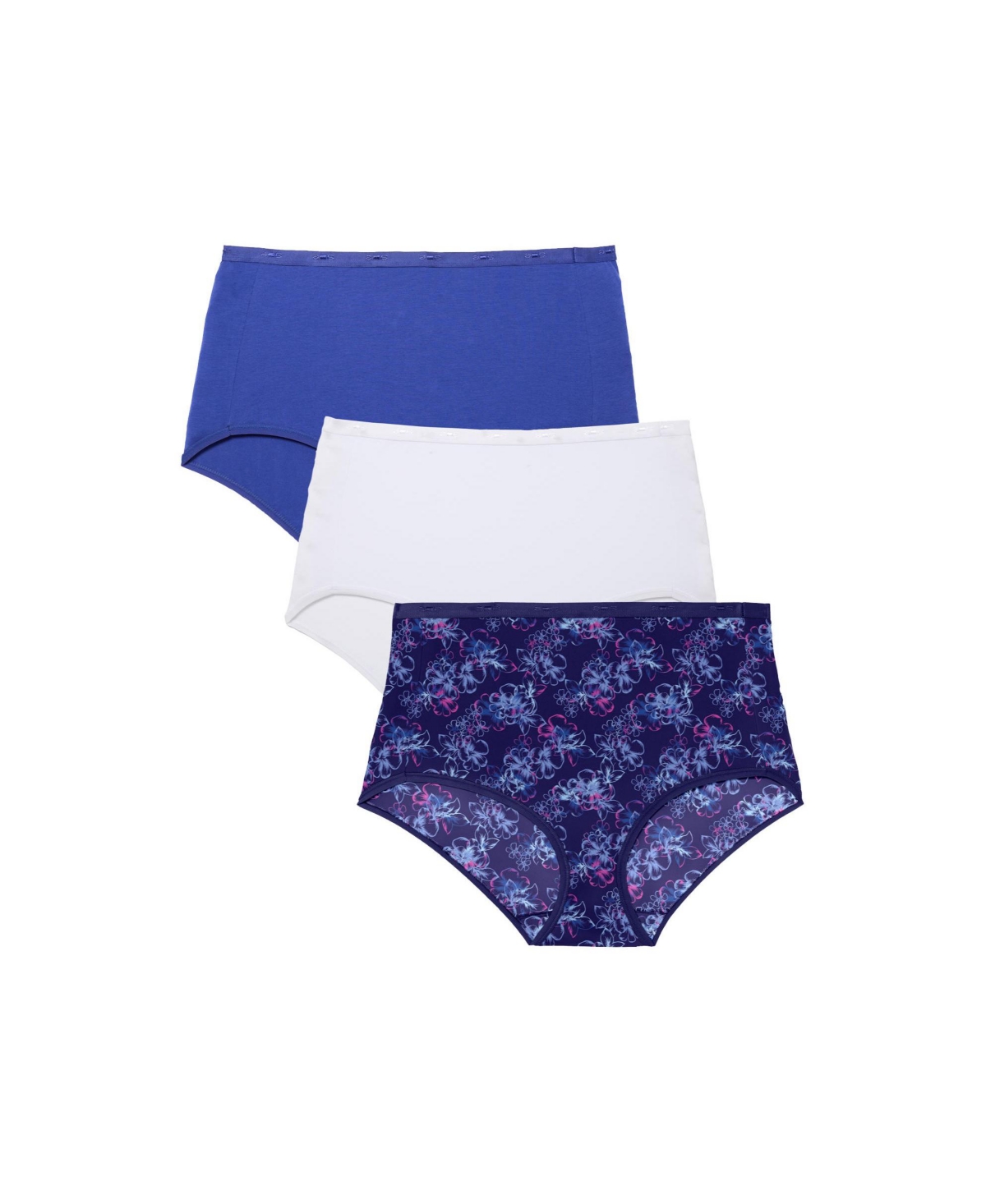 Click here for Avenue Womens Full-Cut Cotton Spandex Brief 3-Pack... prices