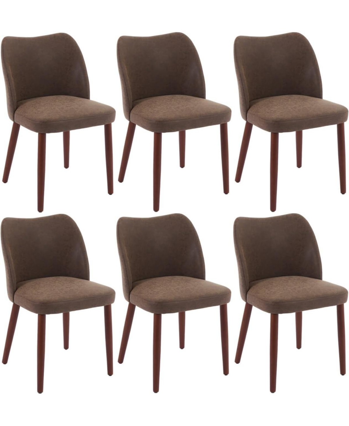 Click here for gaomon Leather Dining Chairs Set Upholstered Wingb... prices
