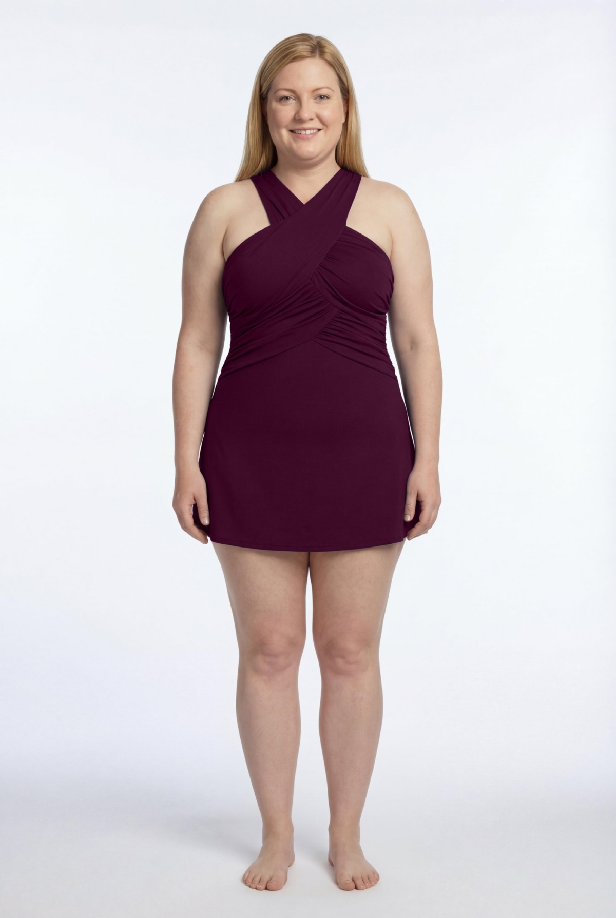 Click here for Swimsuits for All Womens High Neck Wrap Swimdress... prices