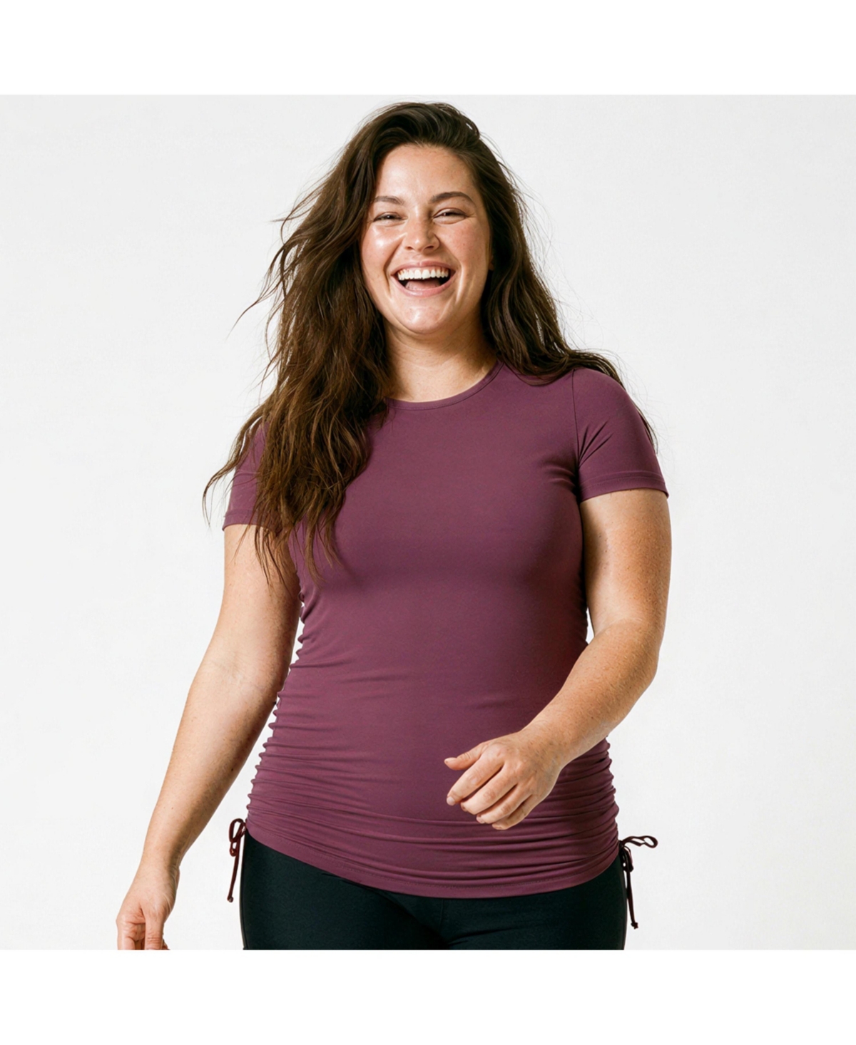 Click here for Calypsa Plus Size Adele Swim Top - Purple haze prices