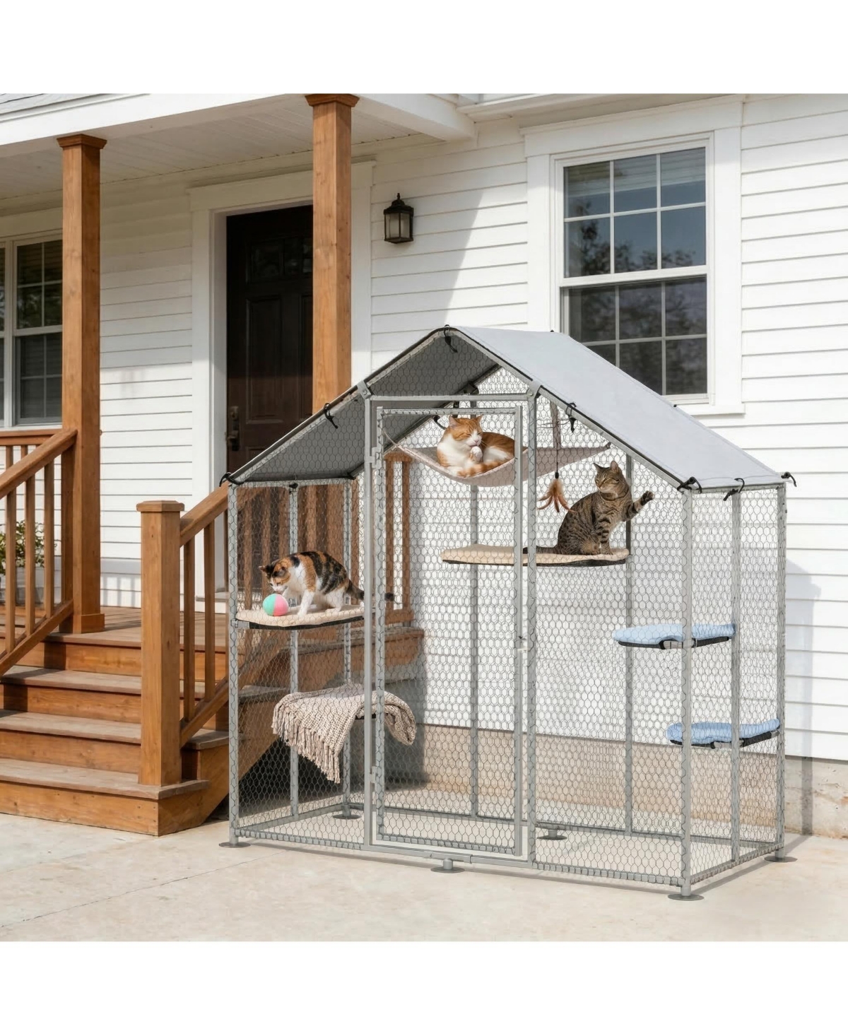 Click here for Zeus and Ruta Large Walk In Cat Patio Enclosure Ou... prices