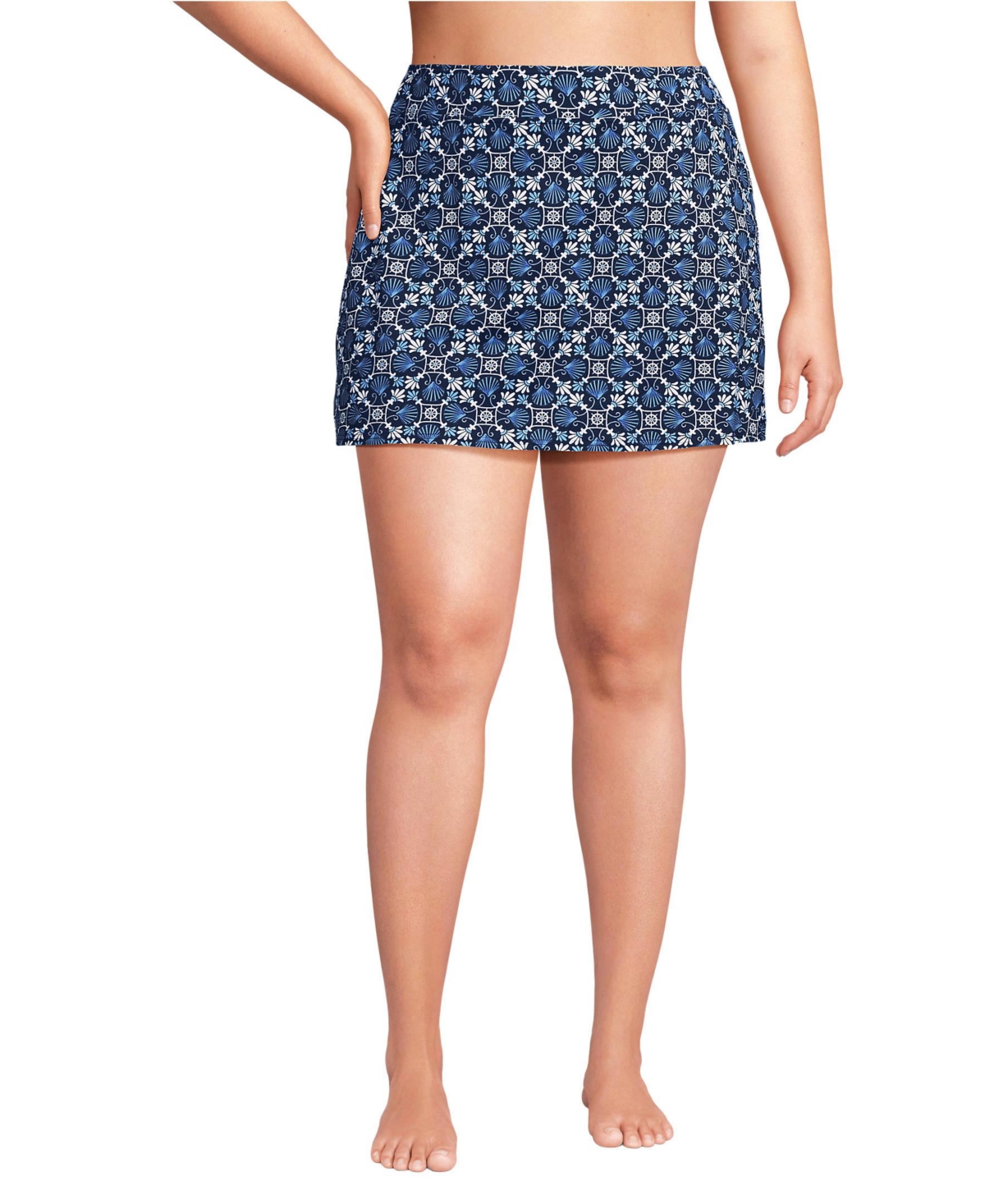 Click here for Lands End Plus Size Tummy Control Swim Skirt - Sea... prices